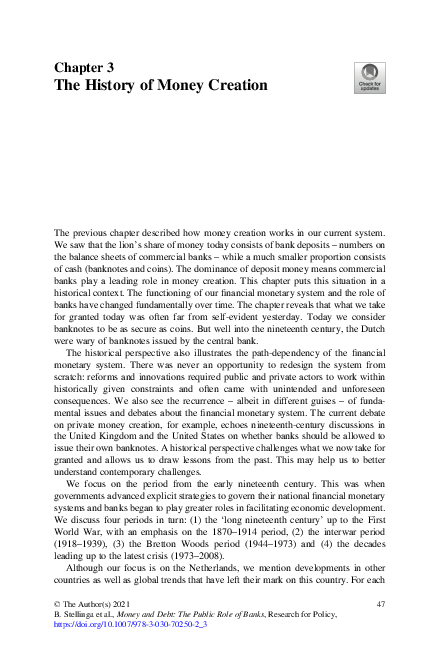 (PDF) The History of Money Creation