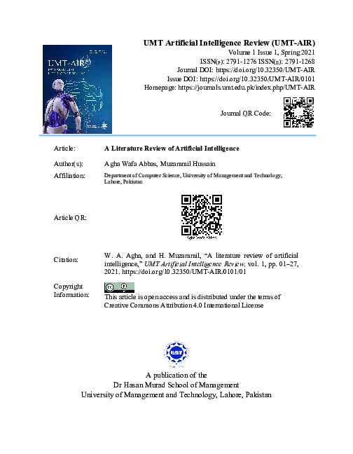 (PDF) A Literature Review of Artificial Intelligence