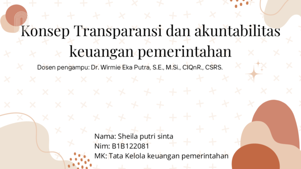 (PDF) PPT Konsep Transparansi dan akuntabilitas dalam pemerintah