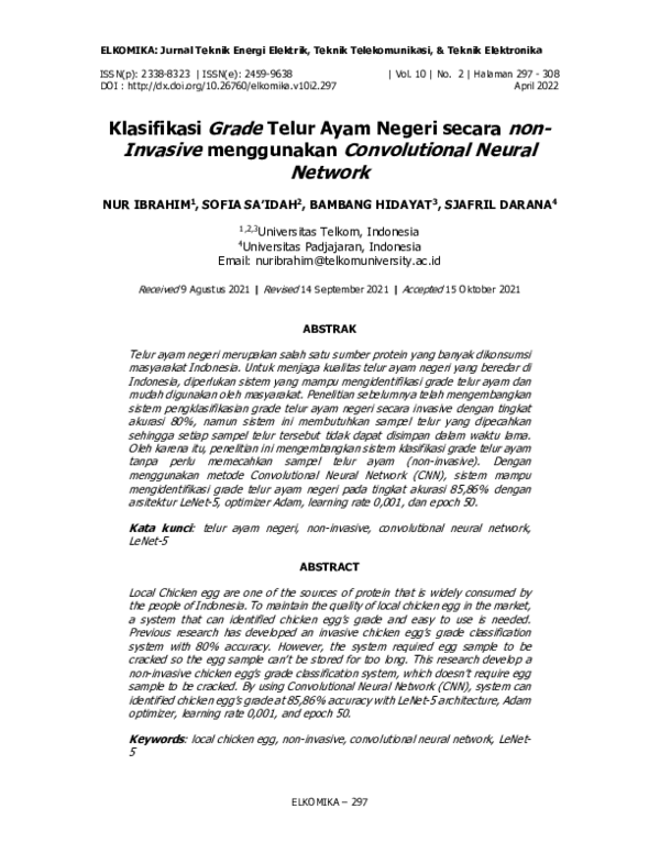 (PDF) Klasifikasi Grade Telur Ayam Negeri secara non- Invasive ...