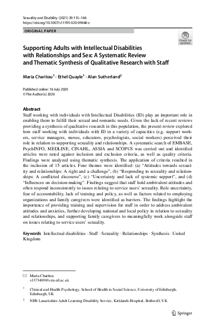 (PDF) Supporting Adults with Intellectual Disabilities with ...