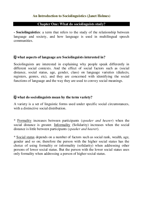 (PDF) An Introduction to Sociolinguistics