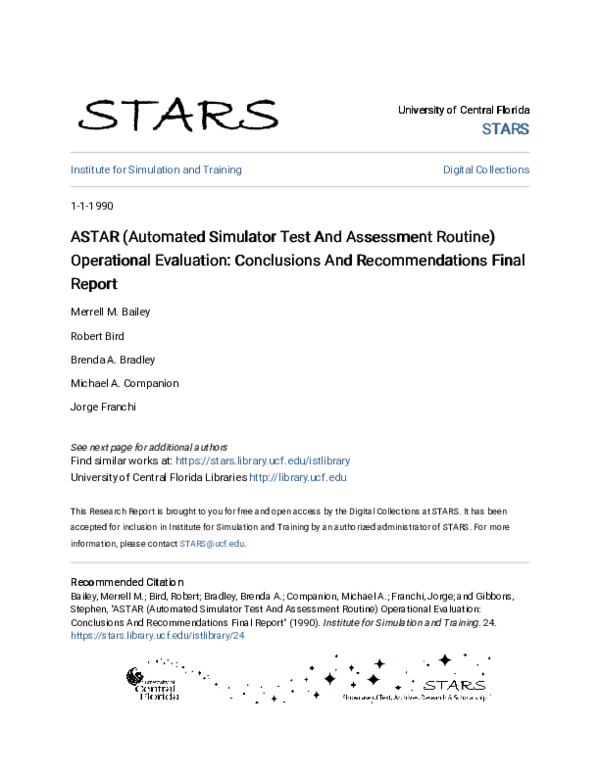 (PDF) ASTAR (Automated Simulator Test And Assessment Routine ...