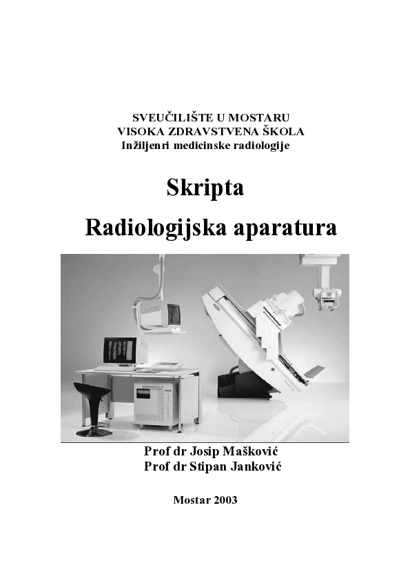 (PDF) SKRIPTA RADIOLOGIJSKA APARATURA (1)