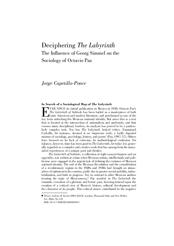 (PDF) Deciphering The Labyrinth