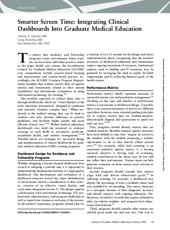 (PDF) Smarter Screen Time: Integrating Clinical Dashboards Into ...