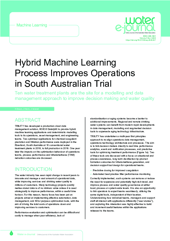 (PDF) Hybrid machine learning process improves operations in South ...
