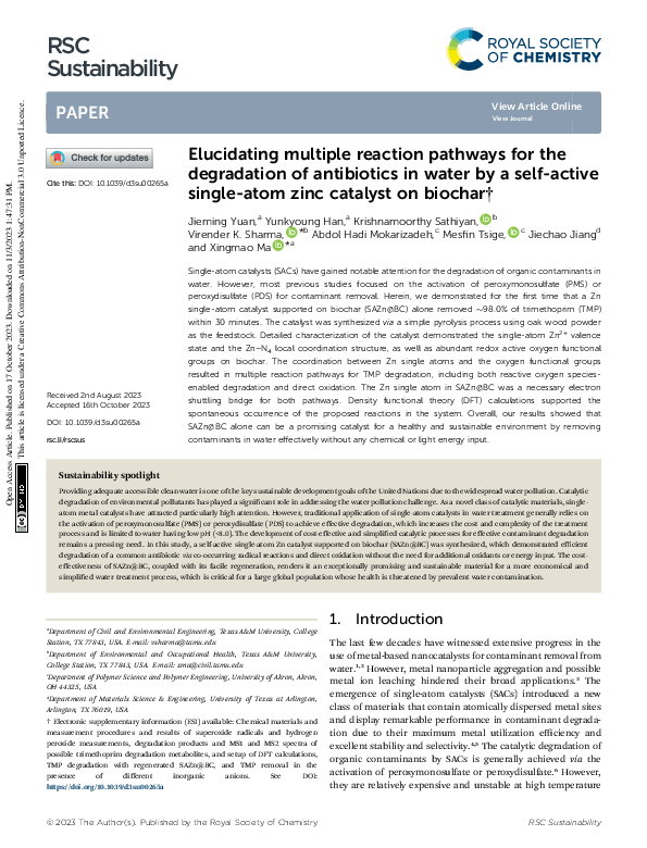 (PDF) Elucidating multiple reaction pathways for the degradation of ...