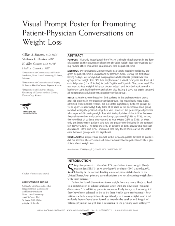 (PDF) Visual Prompt Poster for Promoting Patient-Physician ...