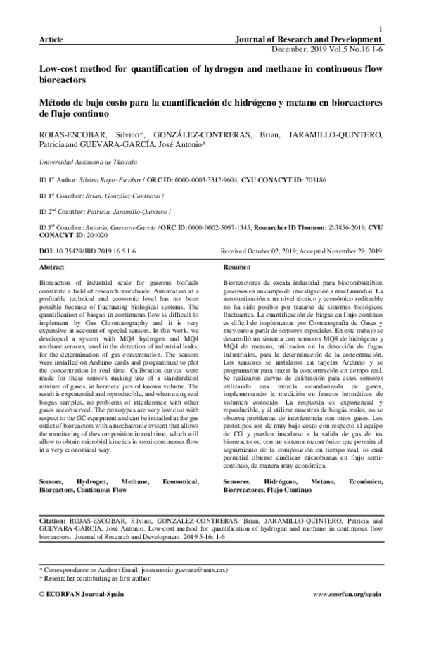 (PDF) Low-cost method for quantification of hydrogen and methane in ...