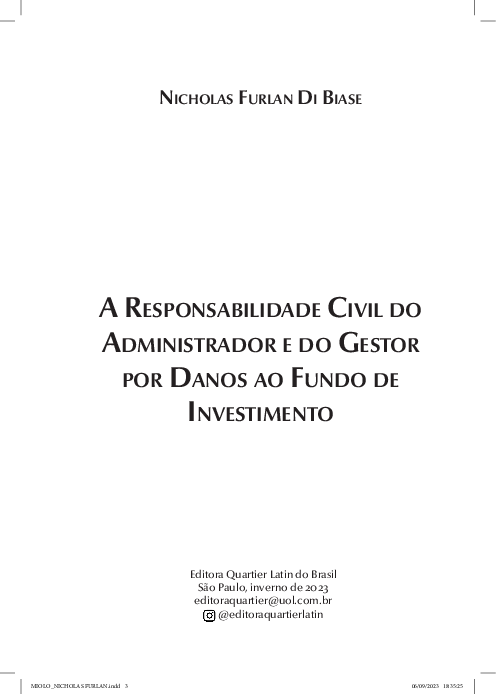 (PDF) A responsabilidade civil do administrador e do gestor por danos ...