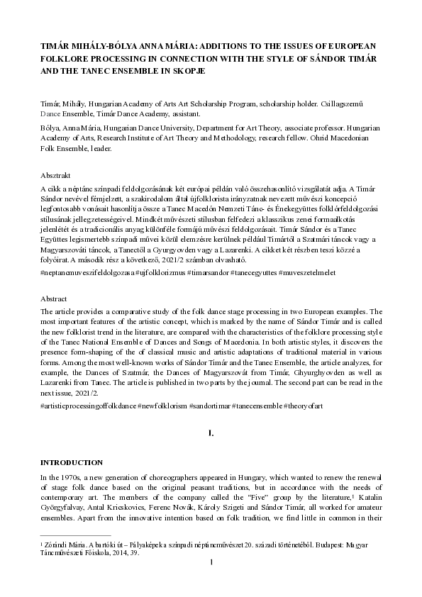 (PDF) Additions to the Issues of European Folklore Processing in ...