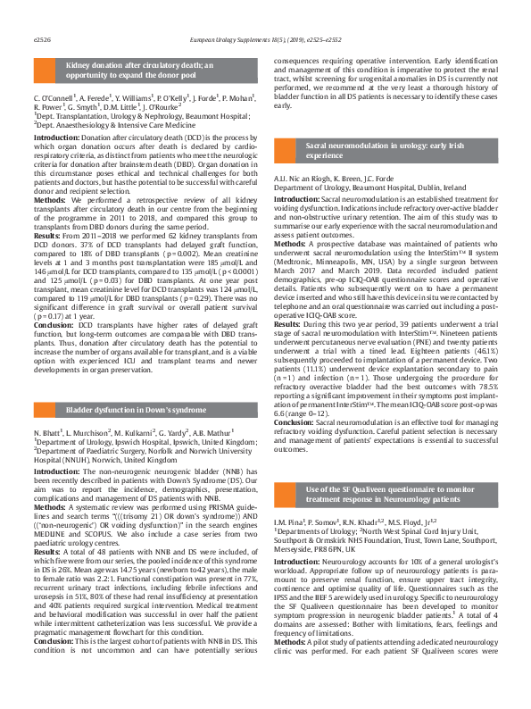 (PDF) Use of the SF Qualiveen questionnaire to monitor treatment ...