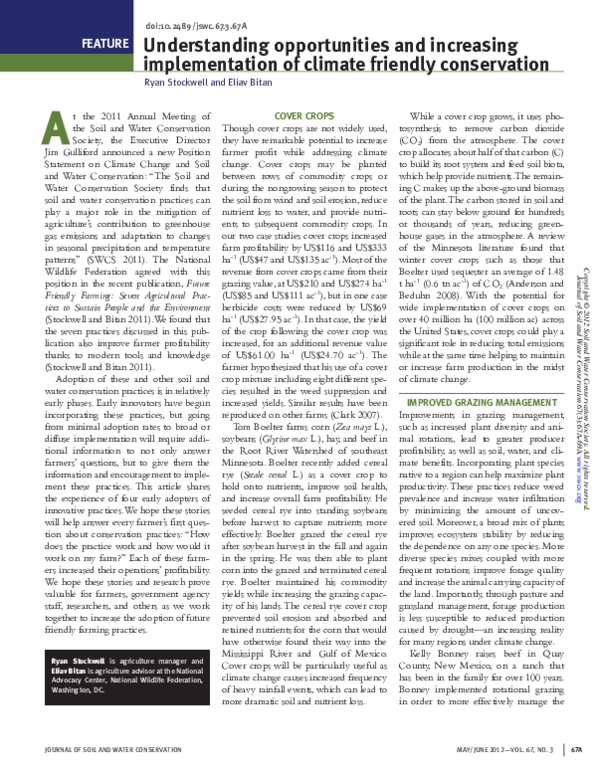 (PDF) Understanding opportunities and increasing implementation of ...