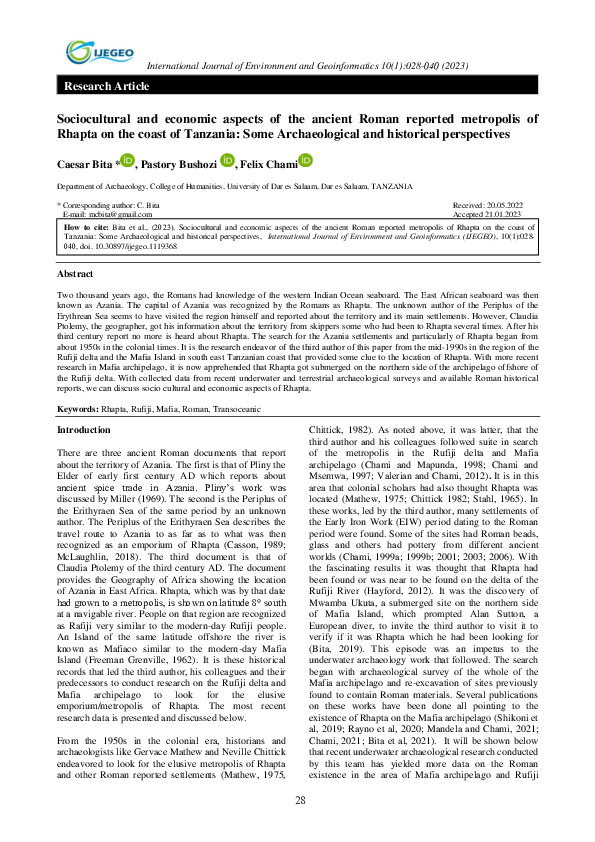 (PDF) Sociocultural and Economic Aspects of the Ancient Roman Reported ...