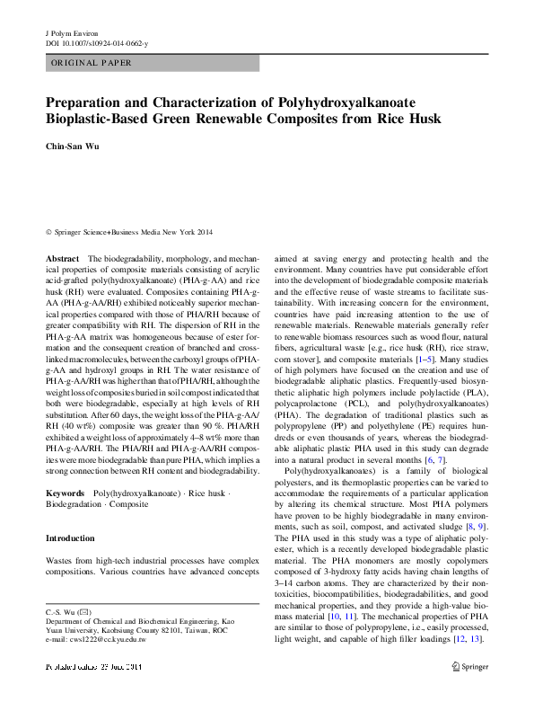 (PDF) Preparation and characterization of polyhydroxybutyrate scaffolds to be used in tissue ...