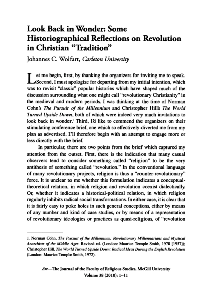 (PDF) Look Back in Wonder