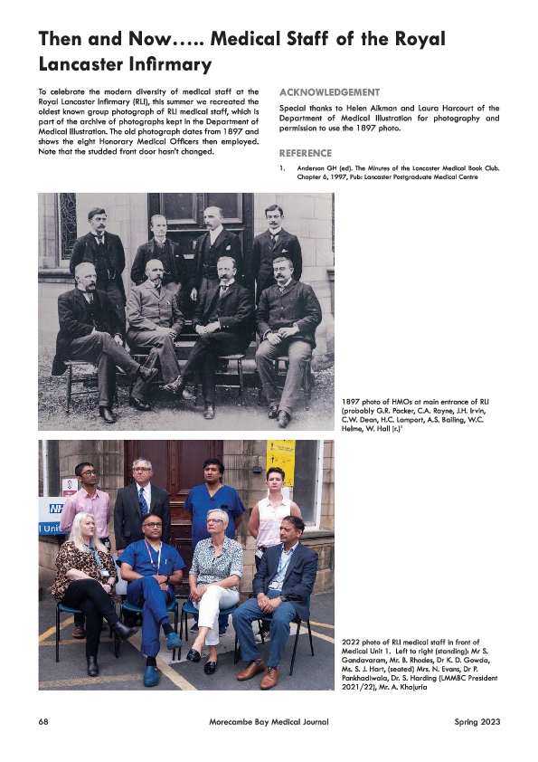 (PDF) Then and Now….. Medical Staff of the Royal Lancaster Infirmary ...