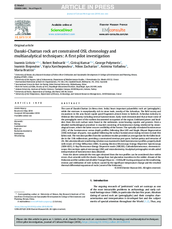 (PDF) Daraki-Chattan Rock Art Constrained Osl Chronology and ...