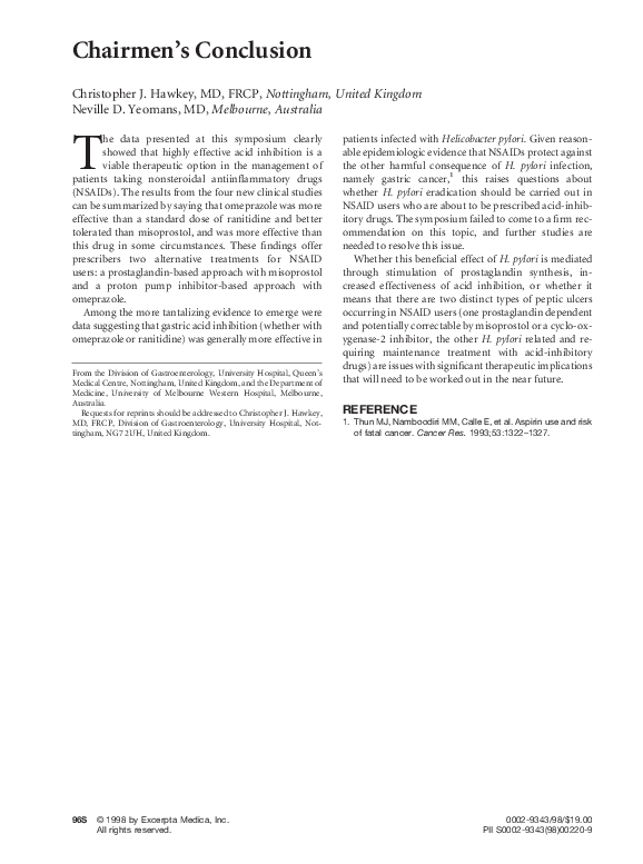 (PDF) Chairmen’s Conclusion