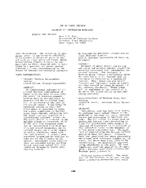 Pdf Generalizations Of Boolean Query Processing