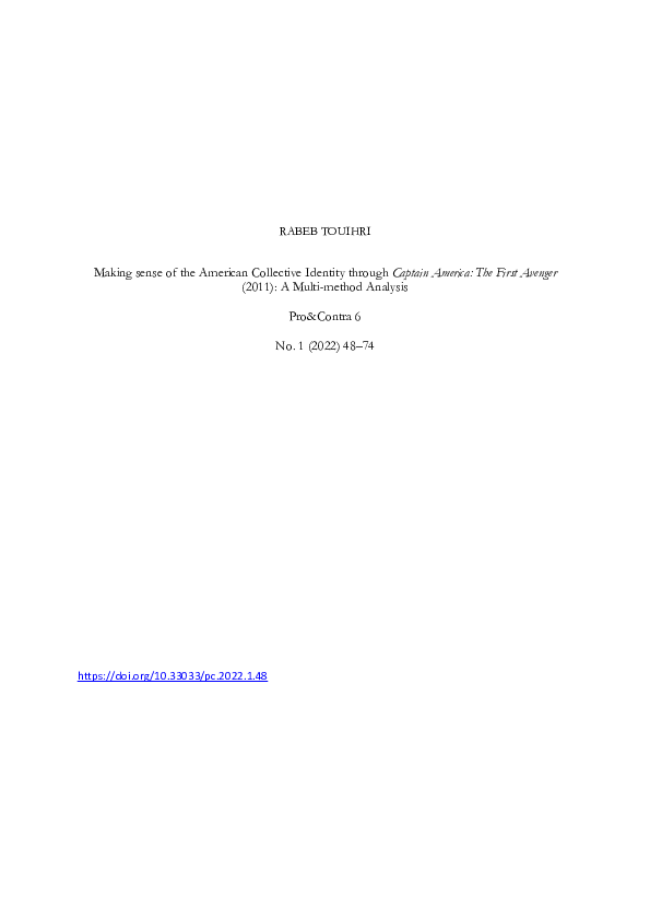 (PDF) Making sense of the American Collective Identity through Captain ...