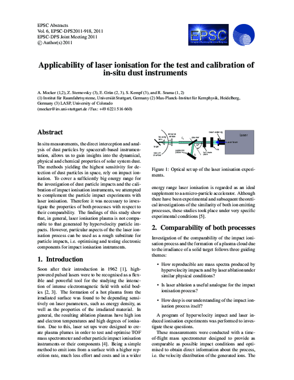 (PDF) Applicability of laser ionisation for the test and calibration of ...
