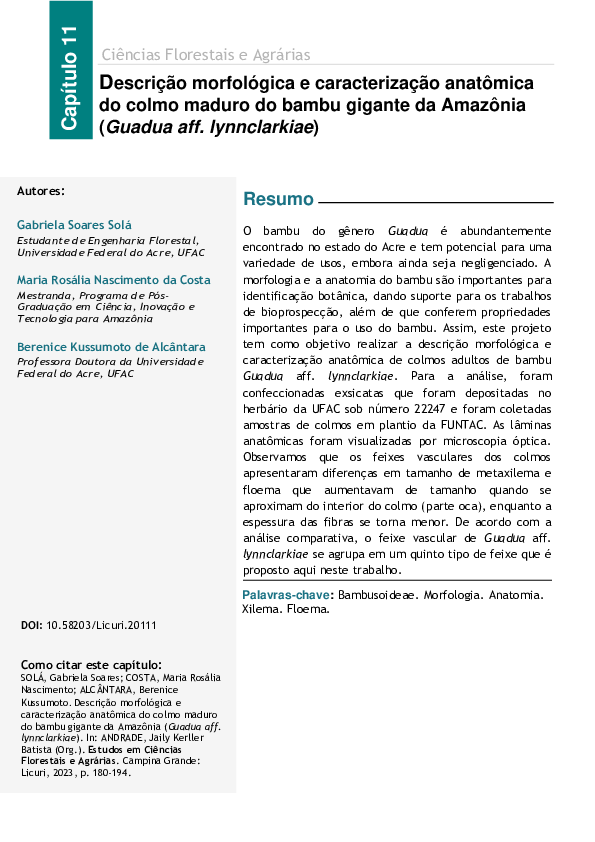 (PDF) Descrição morfológica e caracterização anatômica do colmo maduro ...