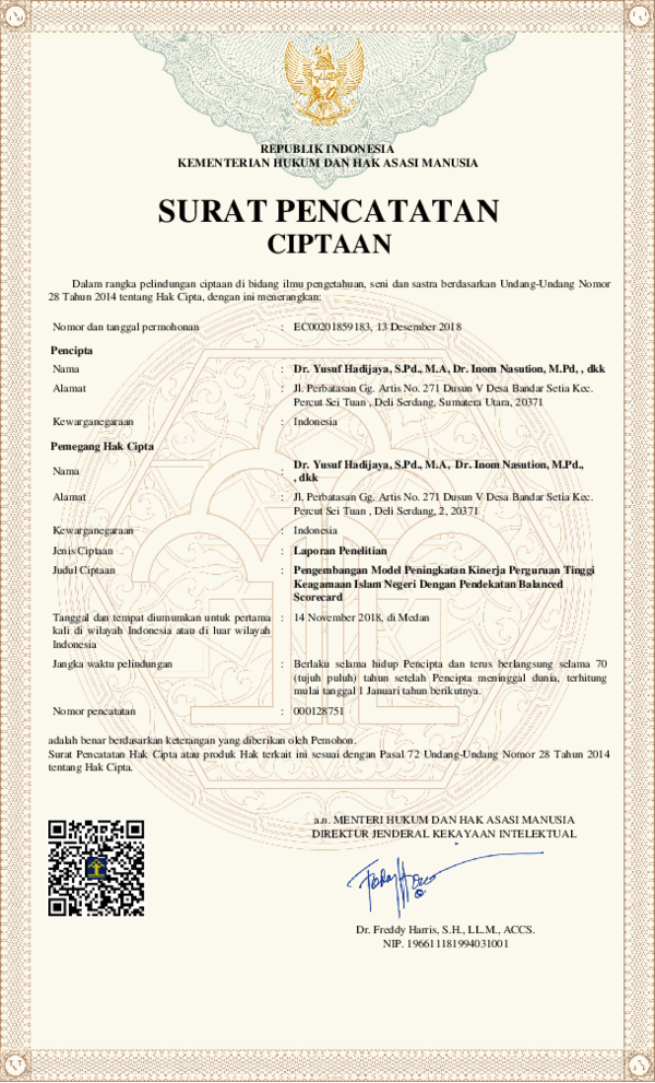 (PDF) Surat Pencatatan Ciptaan