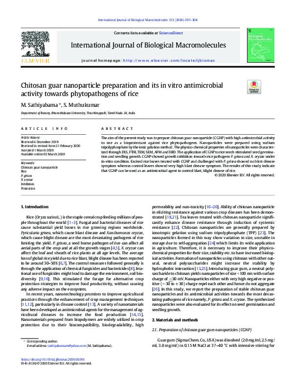 (PDF) Chitosan guar nanoparticle preparation and its in vitro antimicrobial activity towards ...