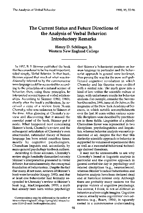 (PDF) The Current Status and Future Directions of the Analysis of ...