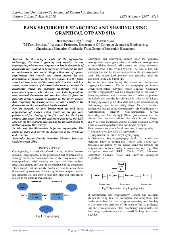(PDF) Bank Secure File Searching and Sharing Using Graphical Otp and Sha | Dhawal Vyas ...