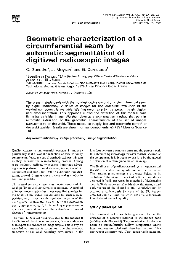 (PDF) Geometric characterization of a circumferential seam by automatic segmentation of ...