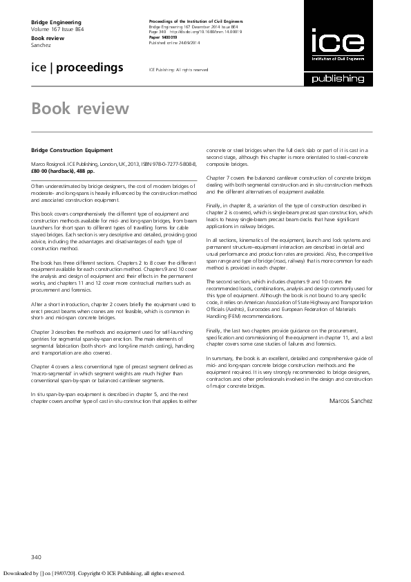 (PDF) Bridge Construction Equipment