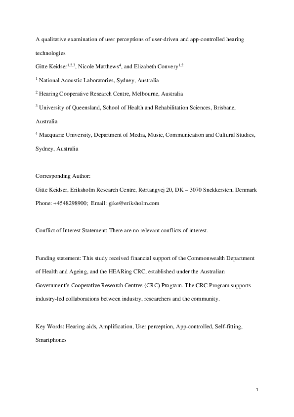 (PDF) A Qualitative Examination of User Perceptions of User-Driven and ...