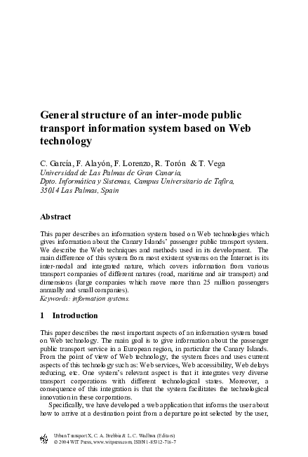 (PDF) General Structure of an Inter-Mode Public Transport Information ...