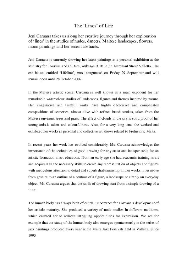 (PDF) The ‘lines’ of life