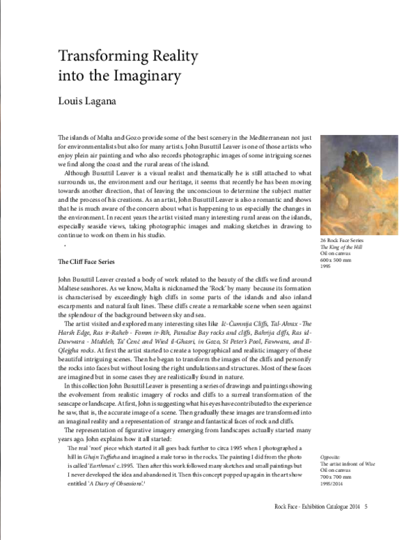 (PDF) Transforming reality into the imaginary | Louis Lagana - Academia.edu