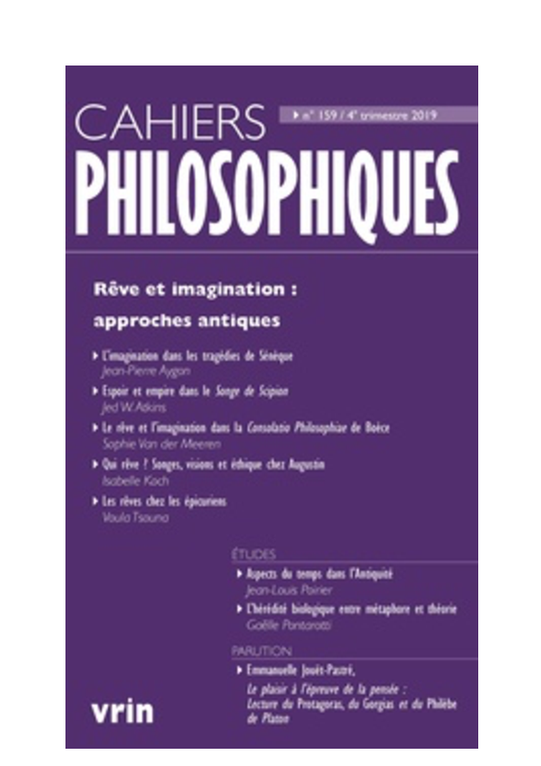(PDF) Rêve et imagination : approches antiques. Cahiers Philosophiques ...
