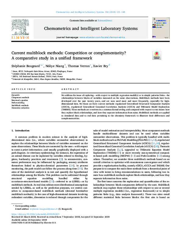 (PDF) Current multiblock methods: competition or complementarity? A comparative study in a ...
