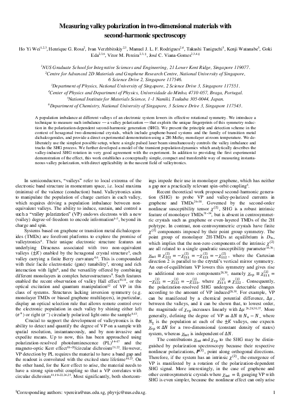 Measuring Valley Polarization in Two-Dimensional Materials with Second ...