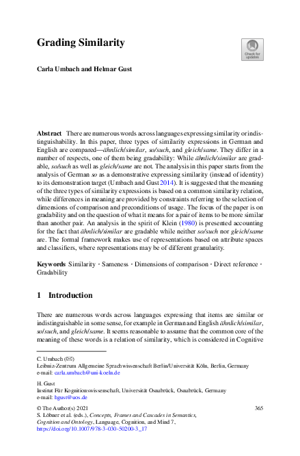 (PDF) Grading Similarity