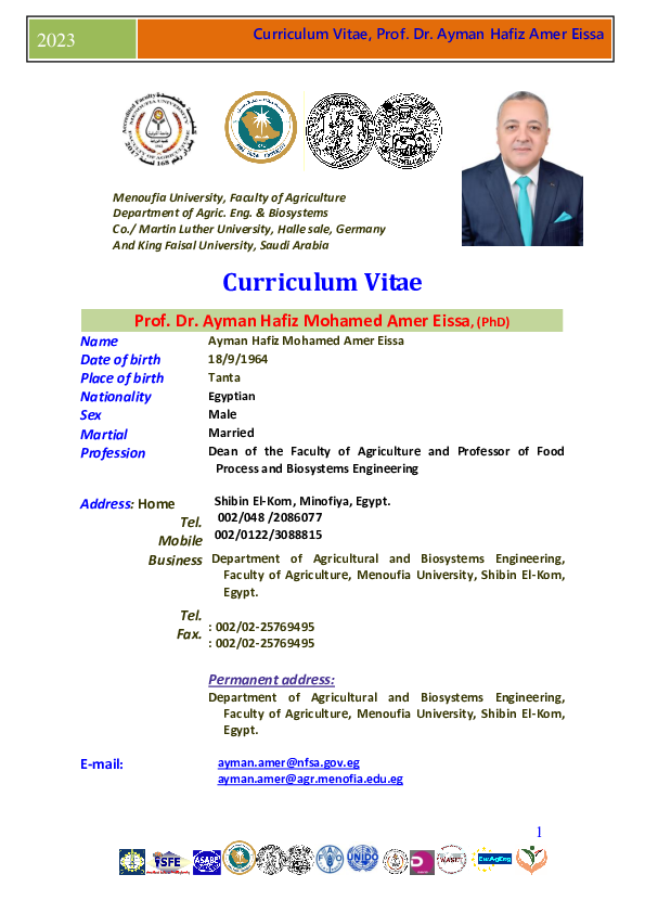 (PDF) Curriculum Vitae