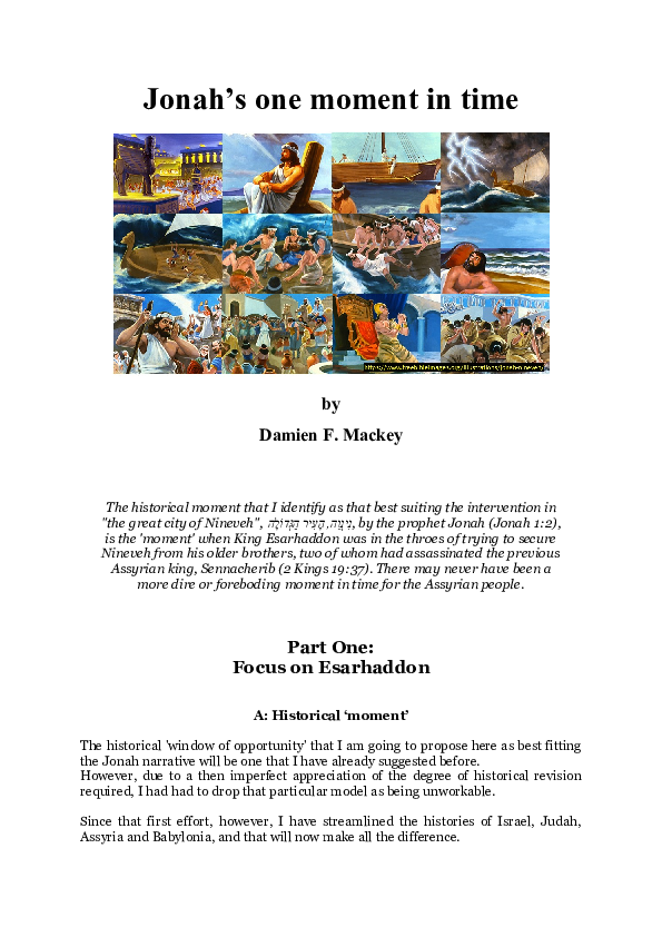 (DOC) Jonah’s one moment in time | Damien Mackey - Academia.edu