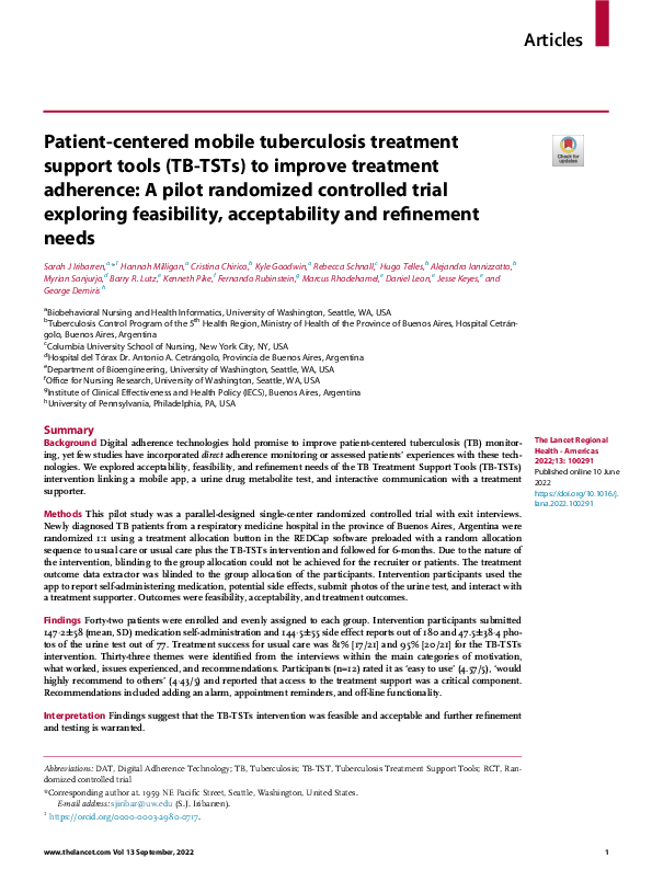 (PDF) Patient-centered mobile tuberculosis treatment support tools (TB ...