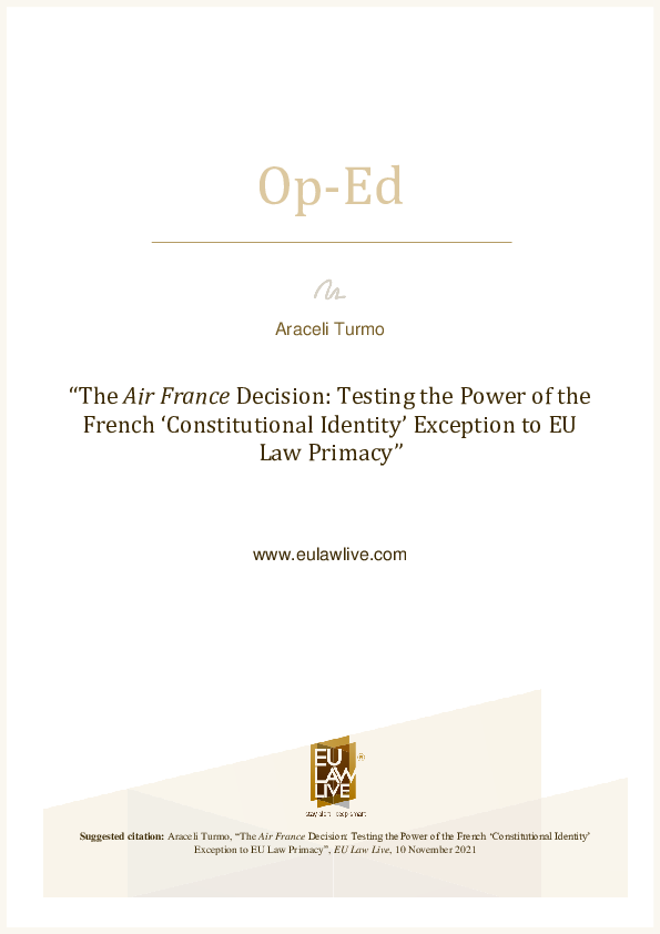 (PDF) The Air France Decision: Testing the Power of the French ...