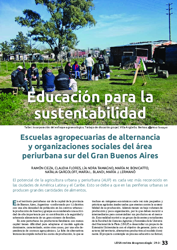 Pdf Educación Para La Sustentabilidad