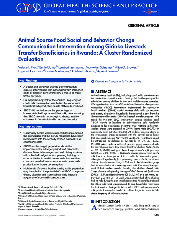 (PDF) Animal Source Food Social and Behavior Change Communication ...