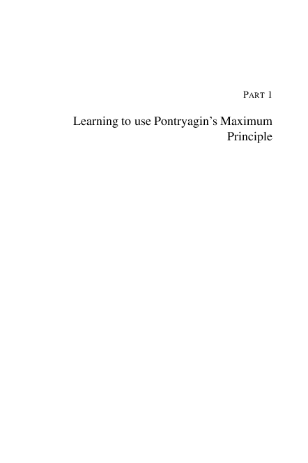 (PDF) Optimal Control in Bioprocesses: Pontryagin's Maximum Principle ...