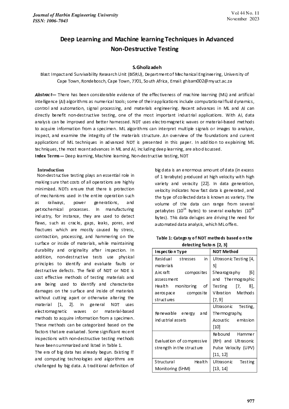 (PDF) Deep Learning and Machine learning Techniques in Advanced Non ...